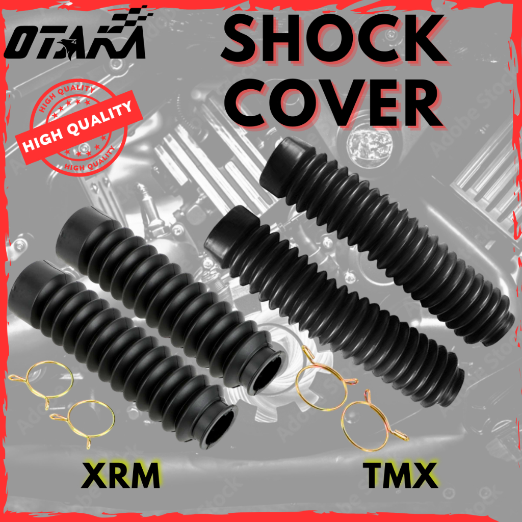 SHOCK COVER/FORK COVER FOR HONDA TMX/XRM UNIVERSAL SOLD AS 2PIECES/1 ...