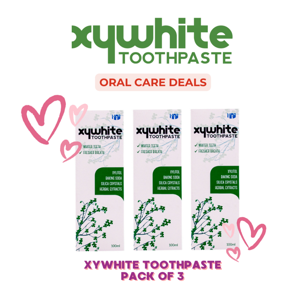 (PACK OF 3) Xywhite Toothpaste 100ml - Oral Care, with Baking Soda for ...