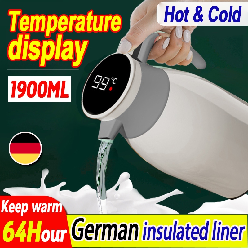 1.9L Large Capacity Thermo flask Thermal flasks containers hot and cold ...