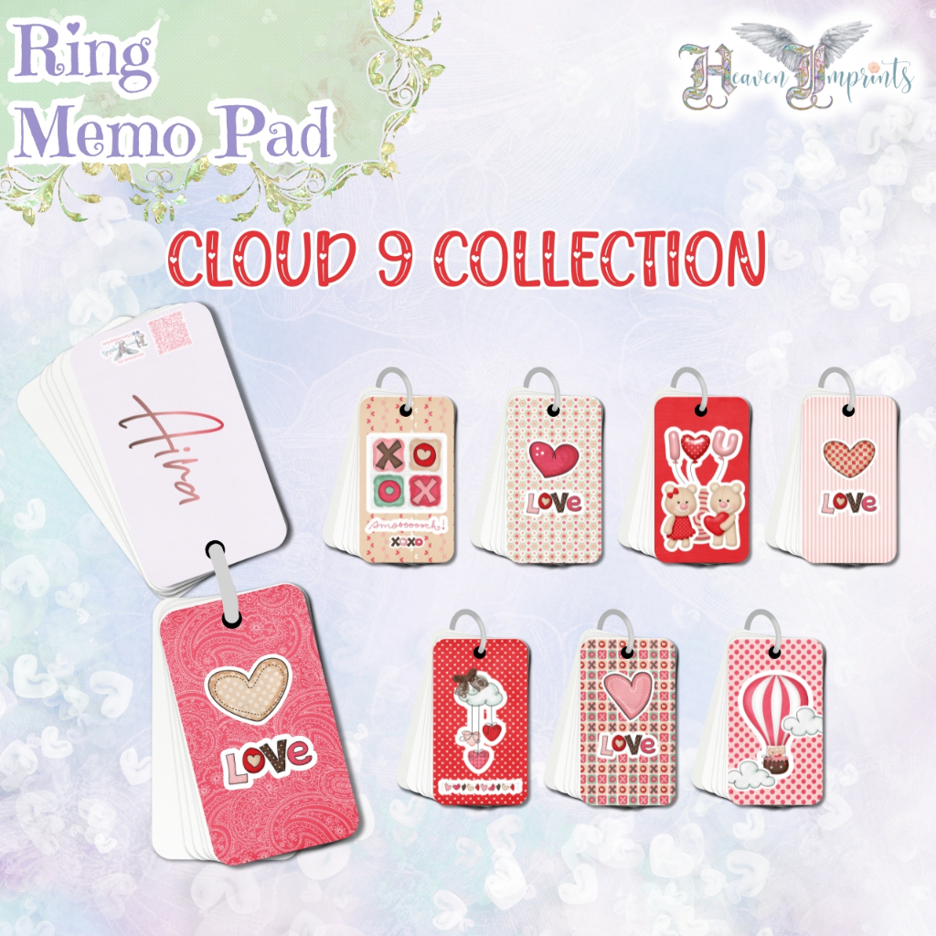Ring Memo Pad | Personalized Cute Blank Sheets Memo Pad - Cloud 9 ...