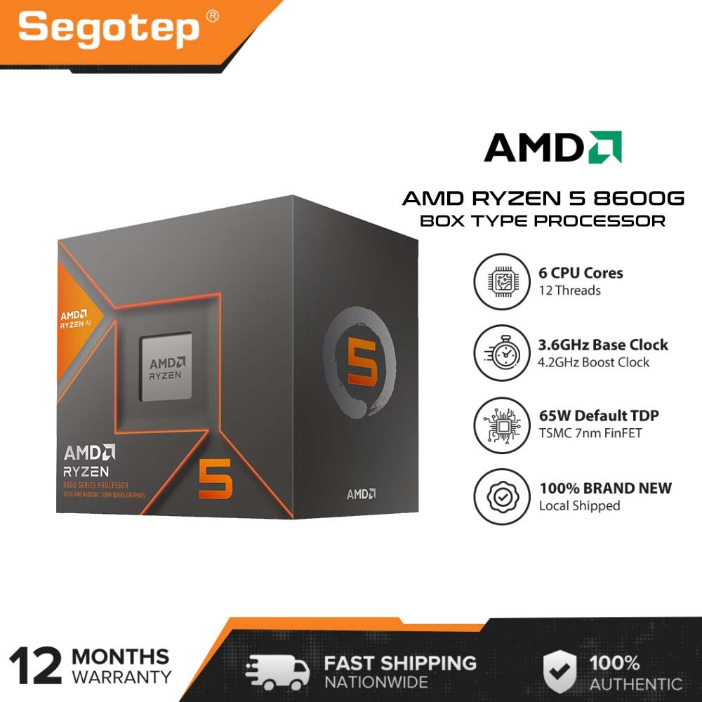 Segotep AMD Ryzen 5 8600G CPU(H) | Shopee Philippines