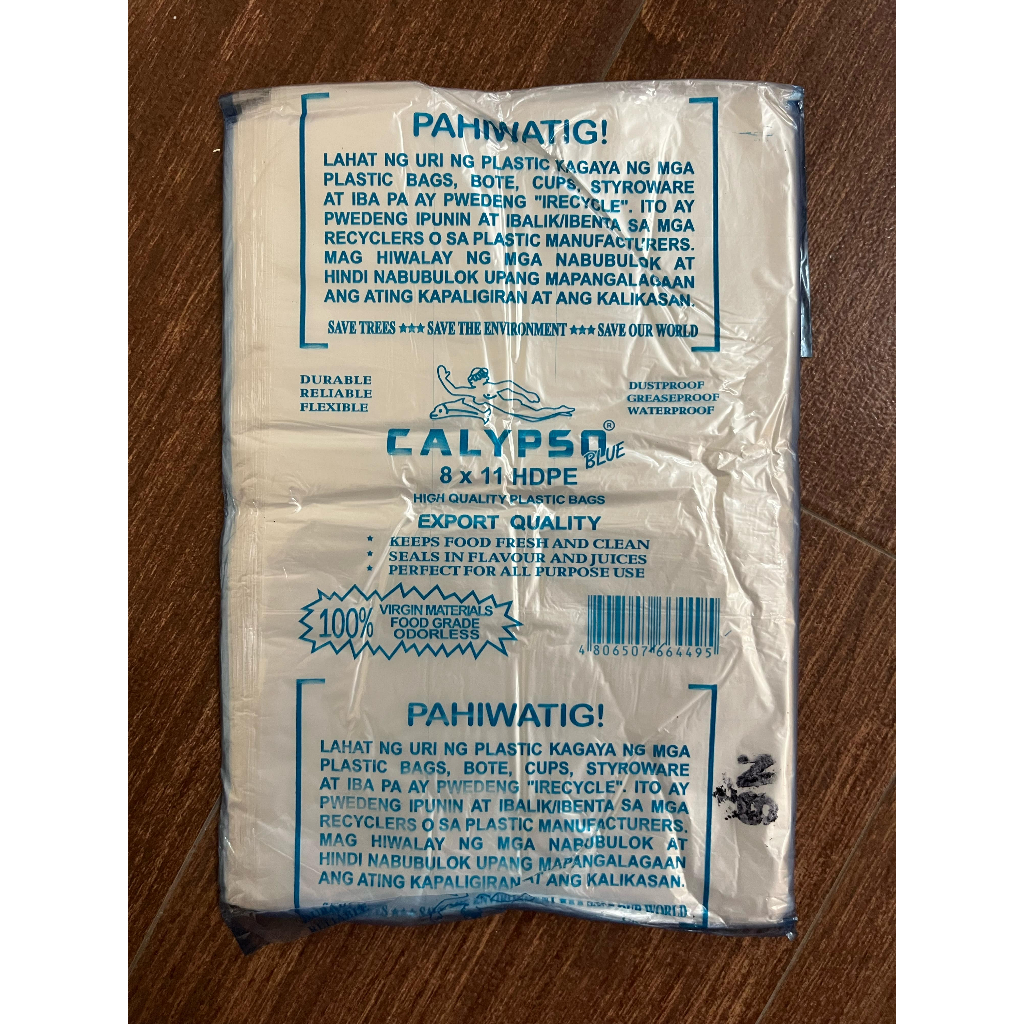 8x11 Calypso Plastic Labo HD CHD PER PACK 100 pcs/pack | Shopee Philippines