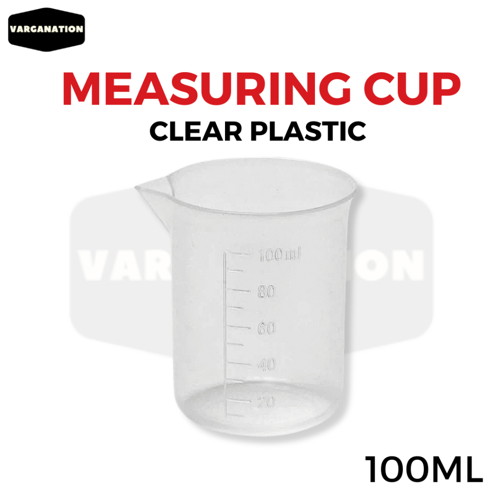 100ml Plastic Measuring Cup / Epoxy Resin Making Mixing Capacity Cups ...