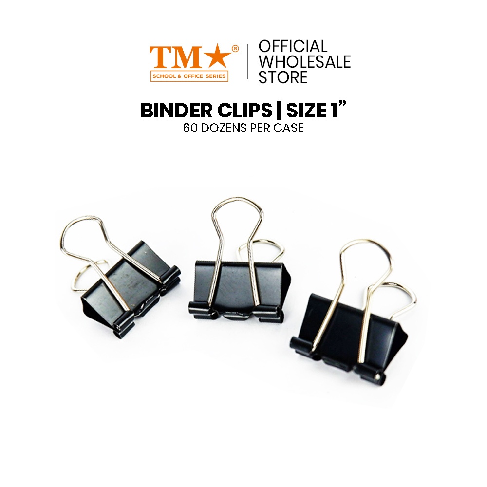 TM 60 Dozens Binder Clips 1 Inch (TM-50125) | Shopee Philippines