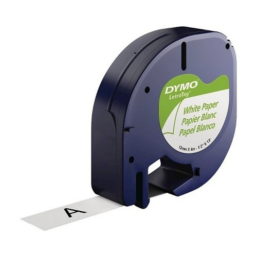 USA's DYMO Letratag White Paper Labelmaker Tape (Matte Paper, Label ...