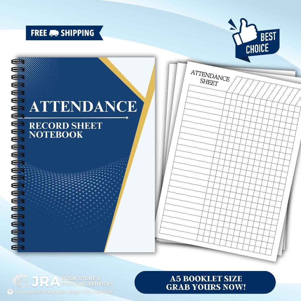 Attendance Record Notebook – Perfect for Schools, Meetings & Events (80 ...