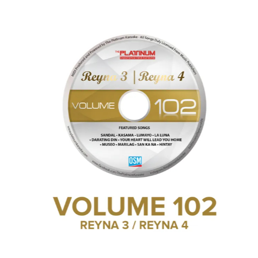 Platinum Reyna 3/Reyna 4 New Updated Volume 102 CD with Songbook | Shopee Philippines