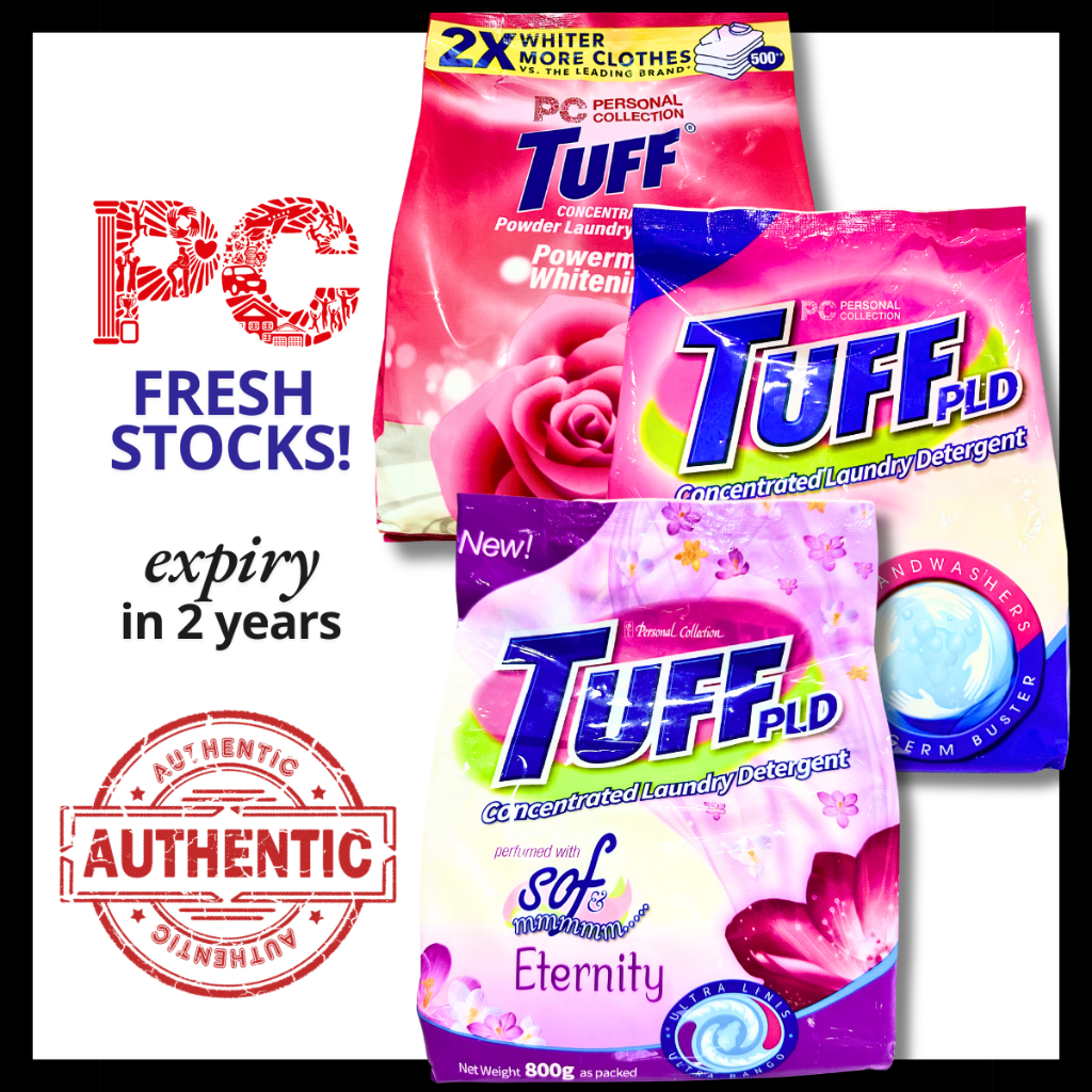 Tuff Pld Concentrated Powder Laundry Detergent With Eternity 800g by PC ...