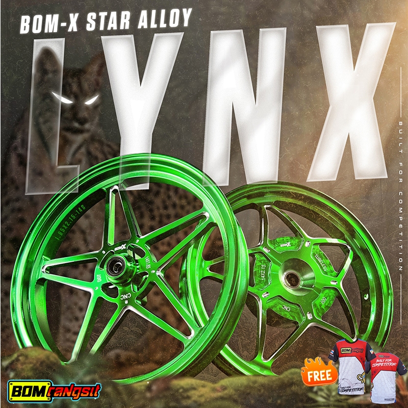 Bom Rangsit BomX Lynx CNC Star Alloy Mags Click 125/MIO 110/i125 M3 ...