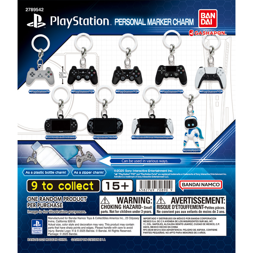 BANDAI AUTHENTIC GASHAPON || PLAYSTATION PERSONAL MARKER CHARM ...