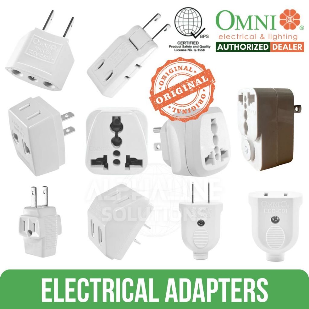 Omni Adapters and Plugs Assorted | Shopee Philippines
