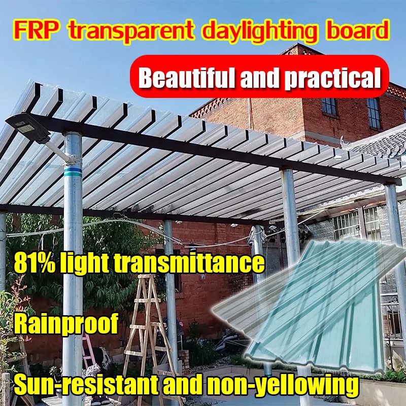FRP Fiberglass Longspan RIB TYPE daylighting board, sunshade, rain ...