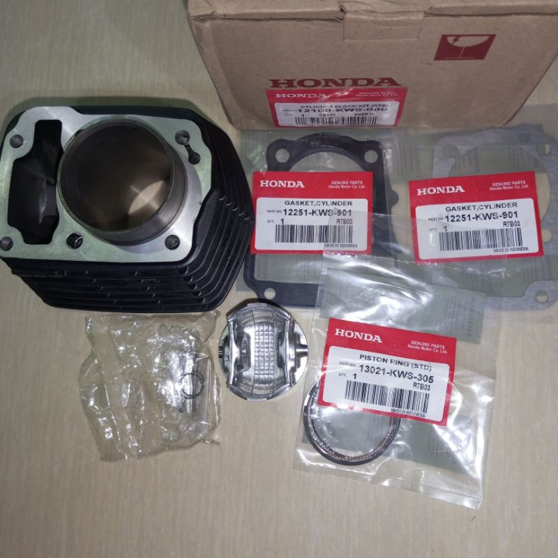 Honda CB110 CYLINDER BLOCK KIT (std) with FREE VALVE SEAL (2pcs ...