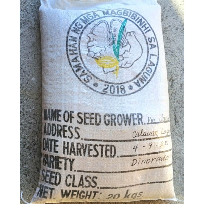 Palay/Binhi/Rice Seeds IRRI David DINORADO (20 kg) | Shopee Philippines