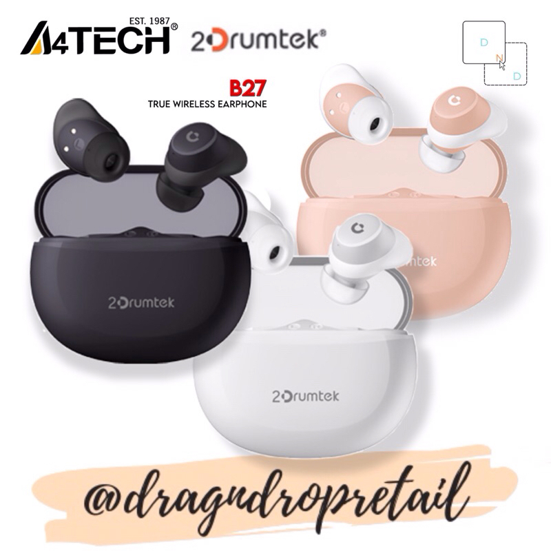 A4TECH 2Drumtek B27 True Wireless Bluetooth Earphone Earbuds TWS ...