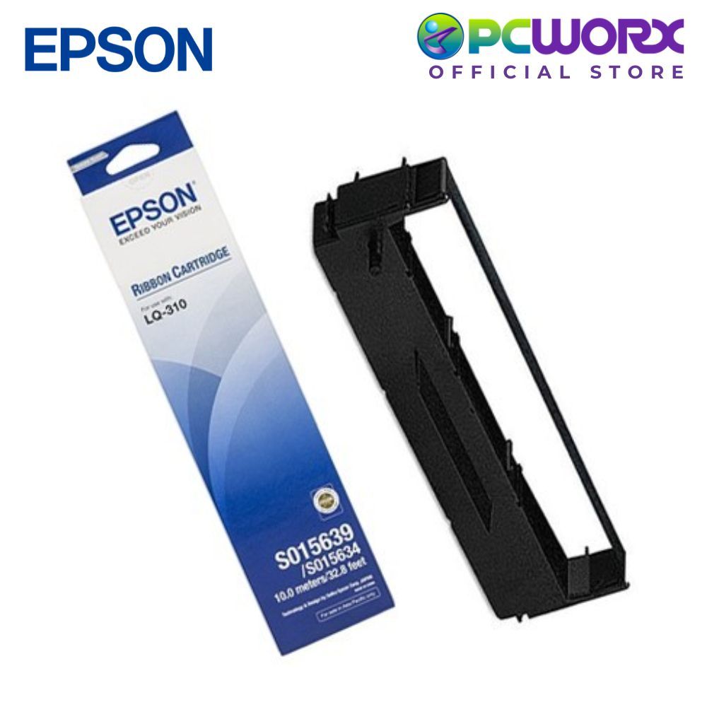 EPSON LQ-310 Ribbon Cartridge Black for LQ-310 Dot Printer S015634 ...