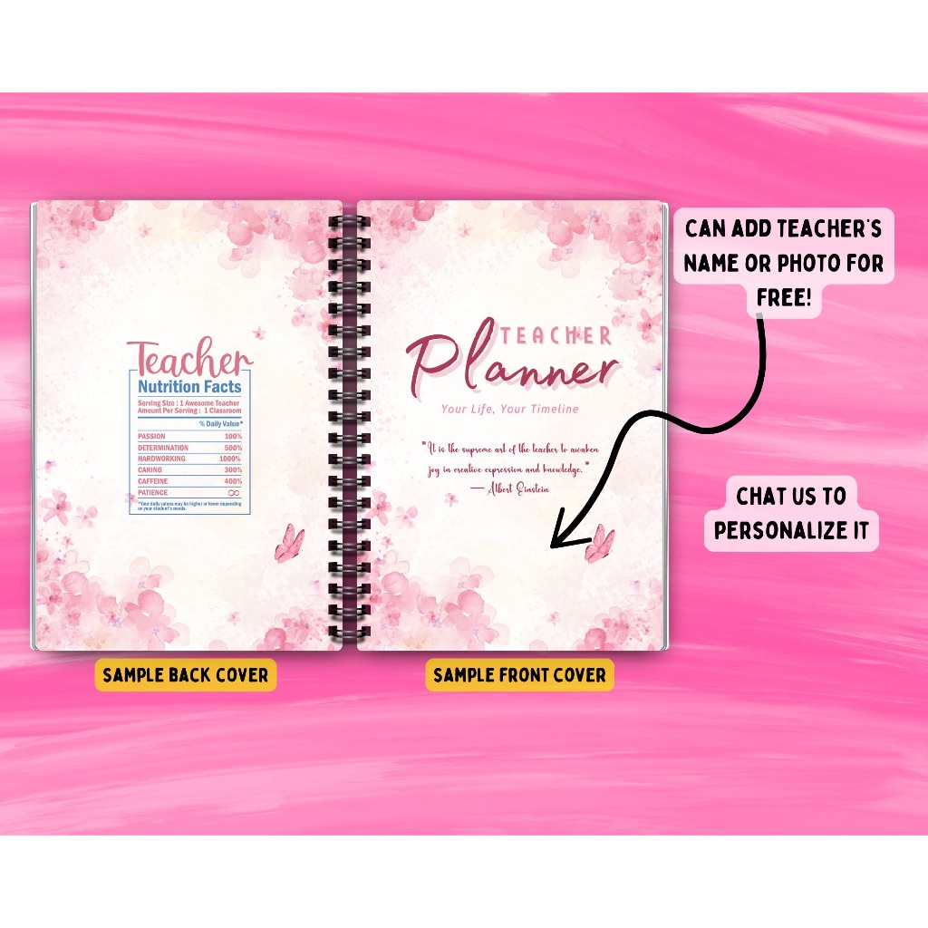 2025 Undated Teacher Planner 5x7 | Shopee Philippines