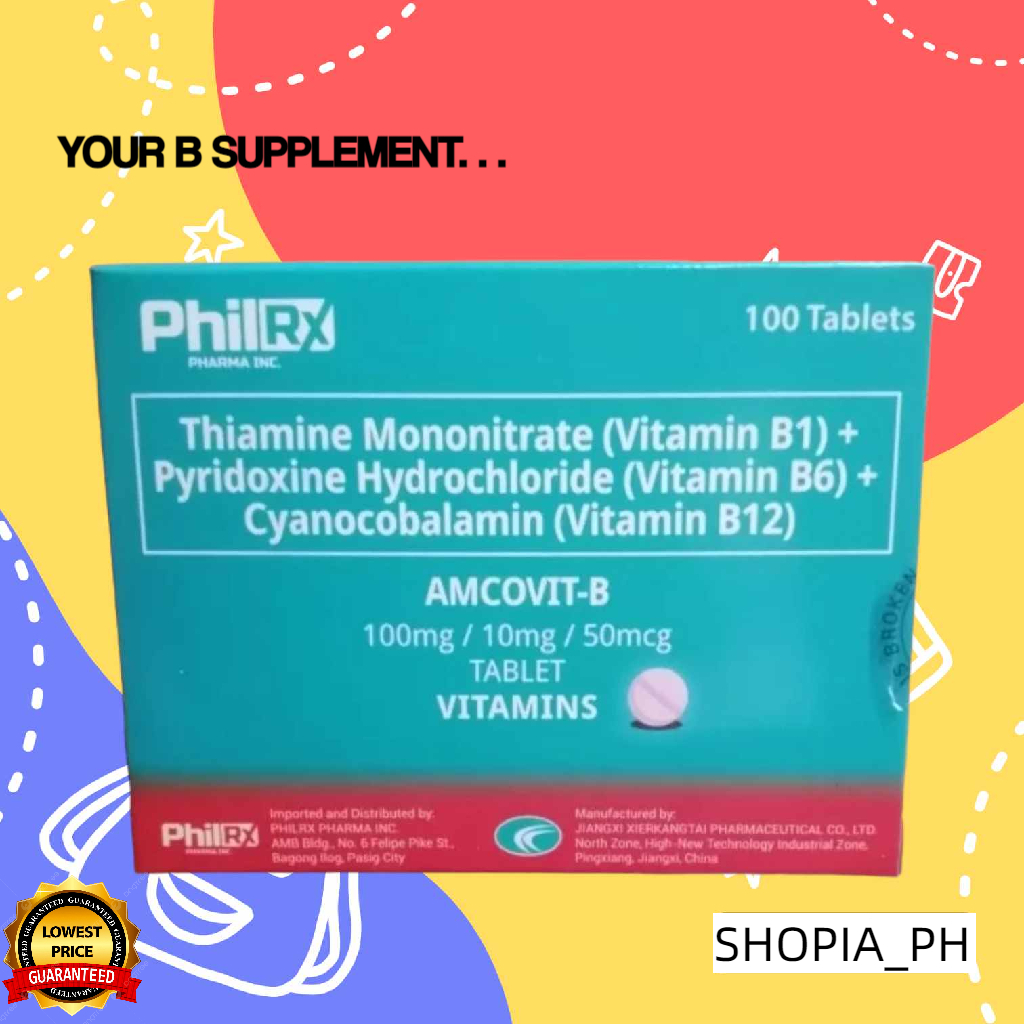 AMCOVIT/AMCOVIT B FORTE (High Amount VITAMIN B1+B6+B12) 300mg 100mg ...