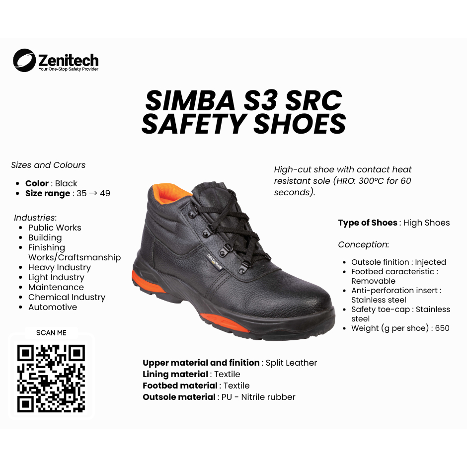 SIMBA S3 SRC safety shoes | Shopee Philippines