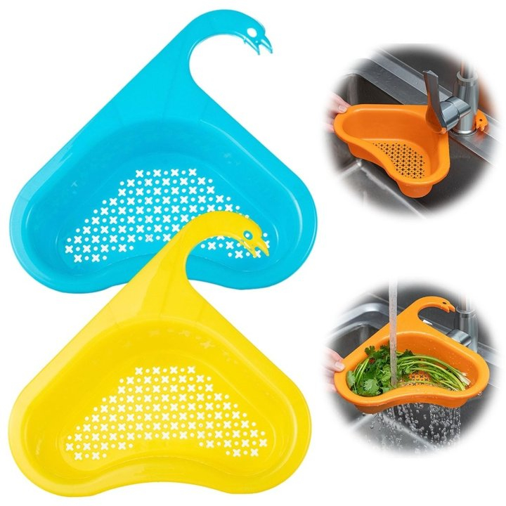 SLY Kitchen Sink Drain Organizer Faucet Holder Kitchen Strainer Food ...