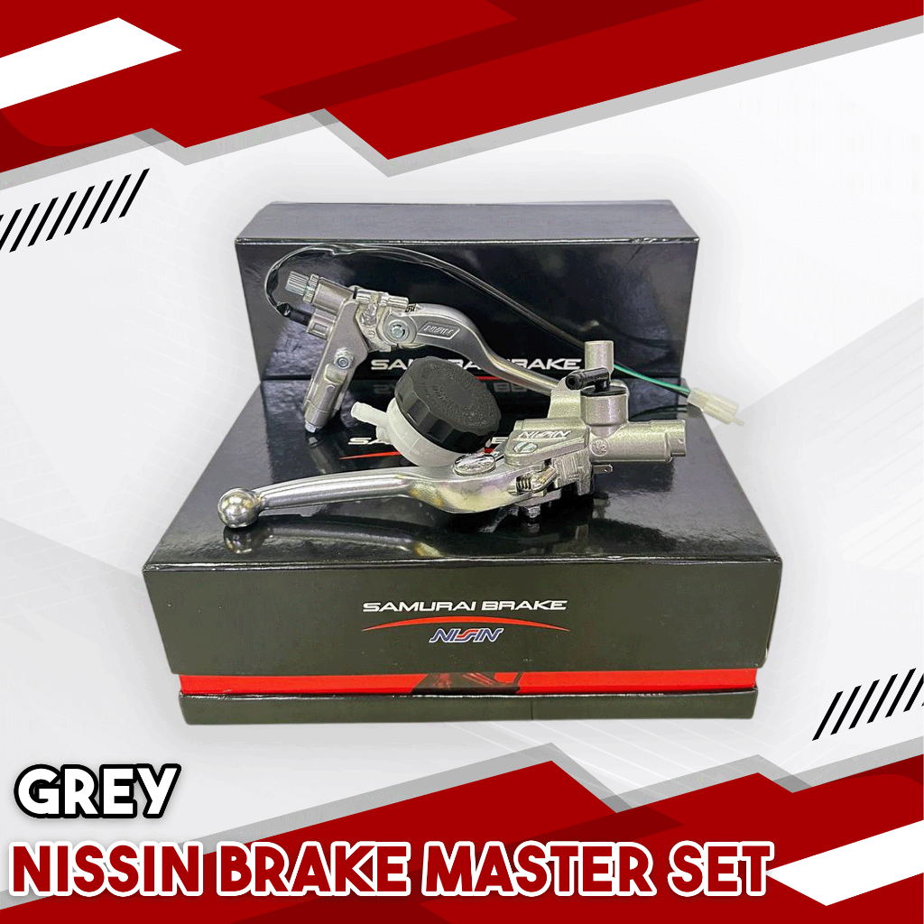 NISSIN BRAKE MASTER SET GREY \ BLACK | Shopee Philippines