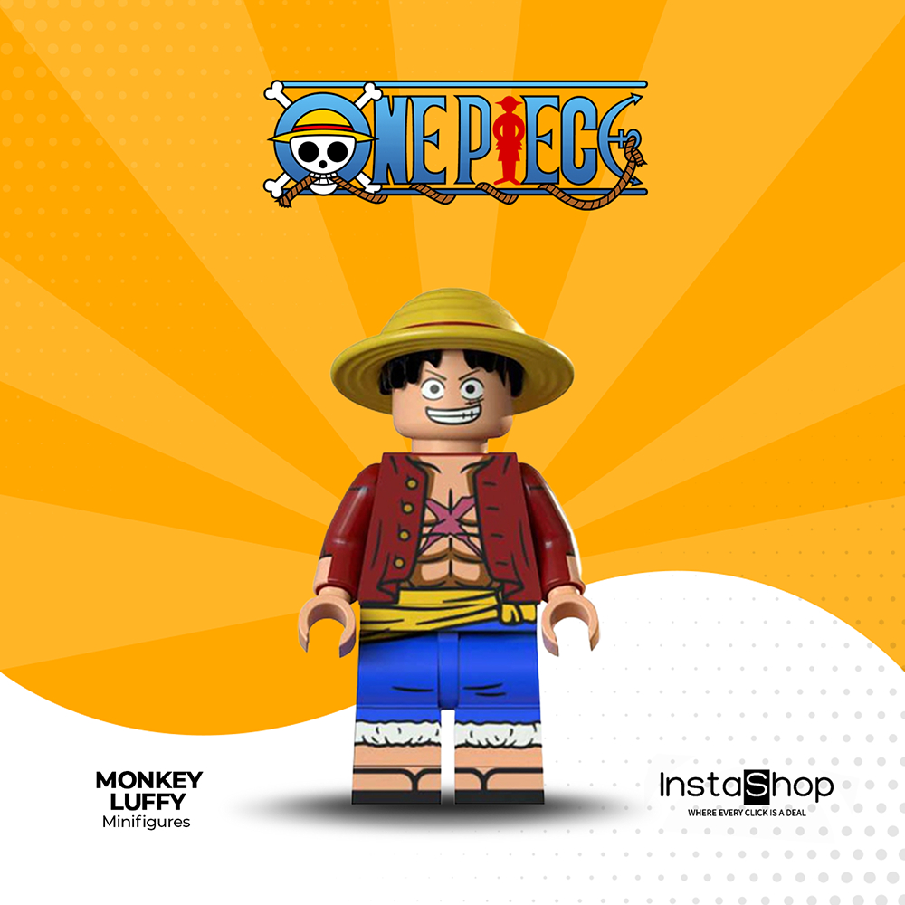 ISO Monkey Luffy One Piece Minifigures Building Block Toys | Shopee ...