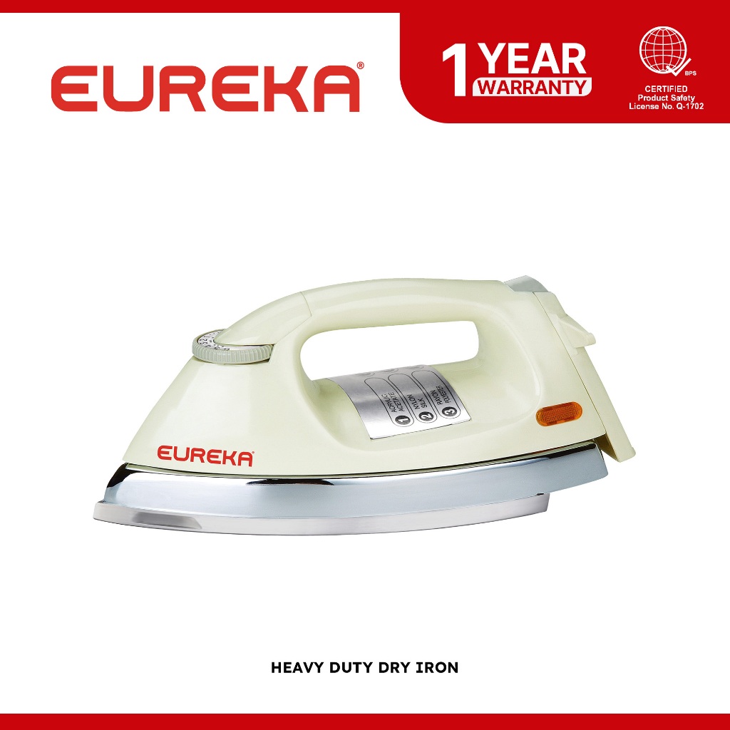 Eureka Heavy Duty Dry Iron EHDI (Heavy Duty Dry Iron) | Shopee Philippines