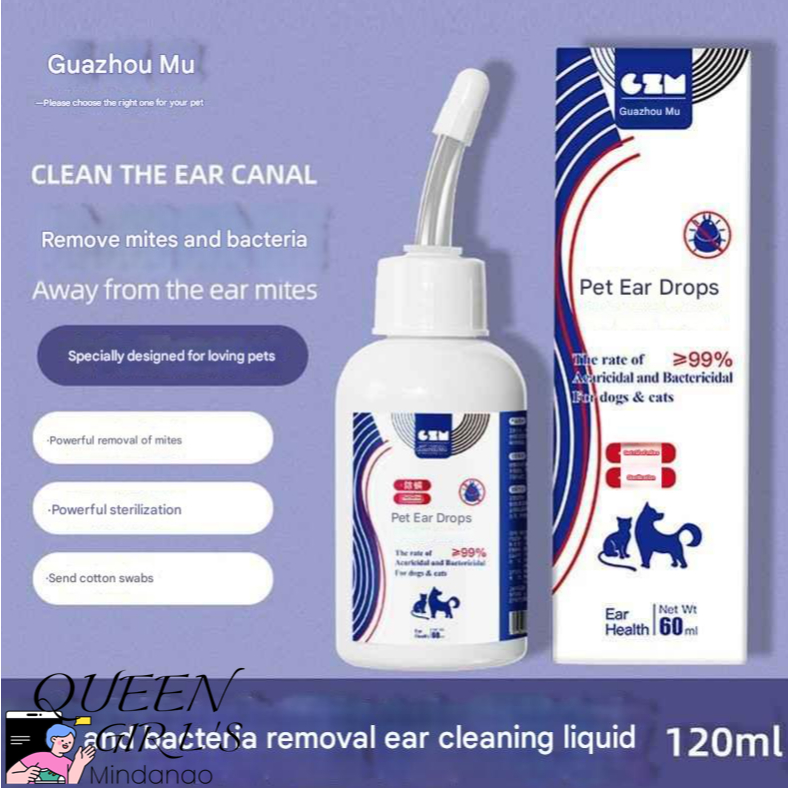 Ear Cleaning Solution for Cats, Ear Canal Ear Odor Cleaning for Dogs ...