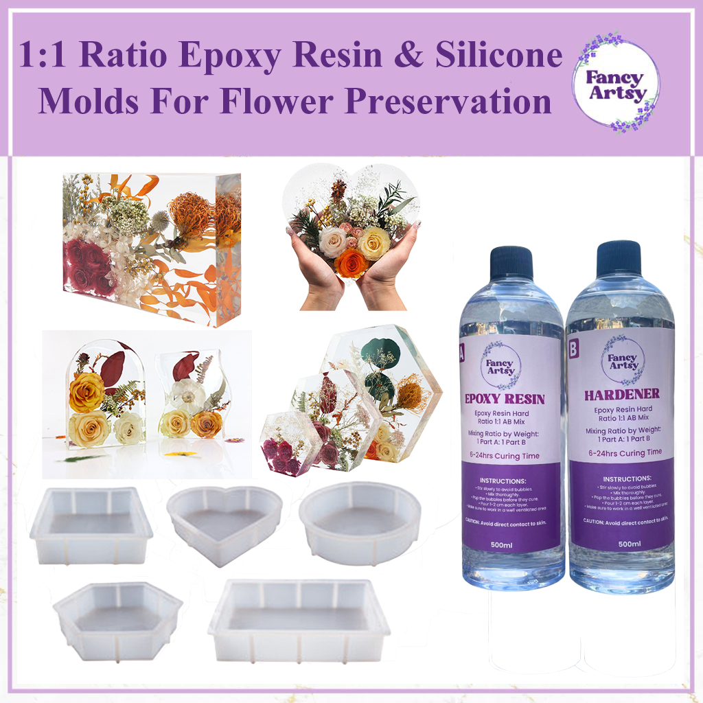 Multiple Package For Flower Preservation Set 1:1 Ratio Clear Epoxy ...
