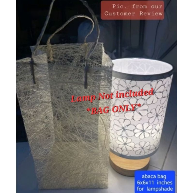 6x6x11inches Abaca Bag 1pc for LampShade "LAMP NOT INCLUDED" 'Bag Only ...
