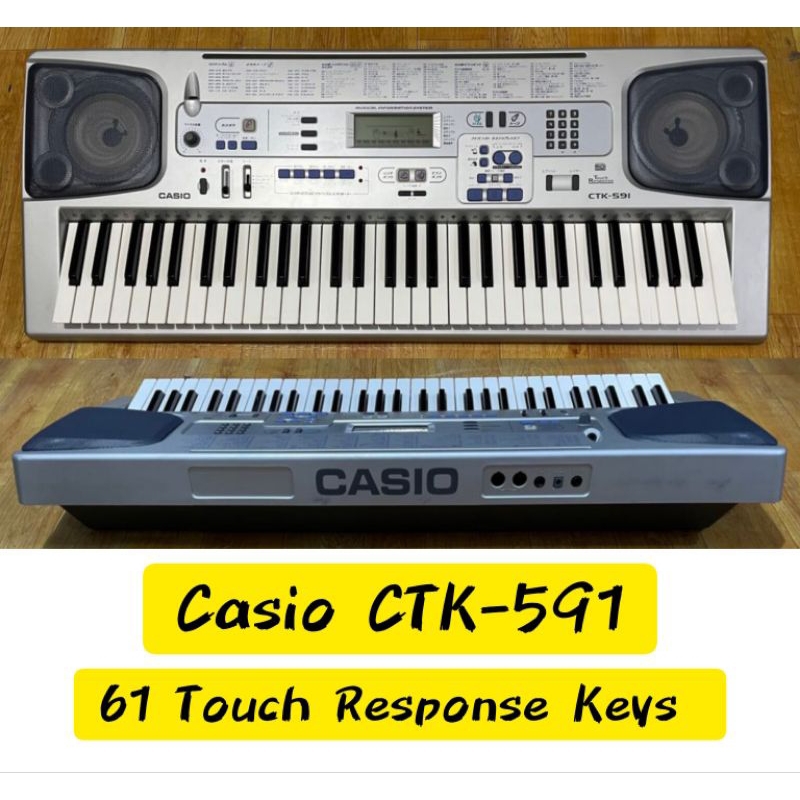 Casio CTK-591 (61 Touch Response) Japan Surplus Keyboard Piano | Shopee Philippines