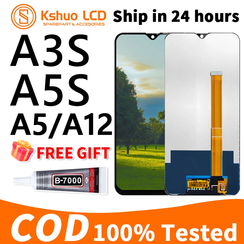 LCD For OPPO A3S / A5S / A12 / A12E / A5 / A5 2020 set full screen ...