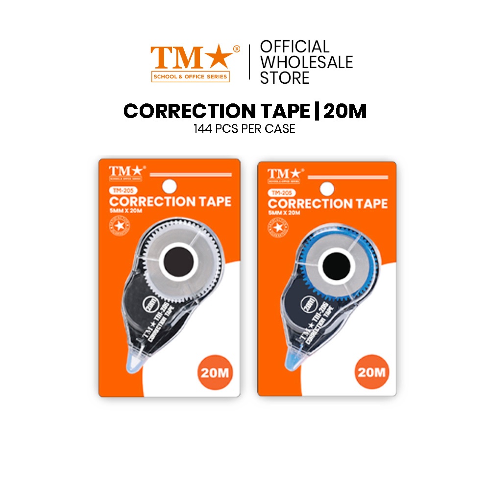 TM | 144 pcs Correction Tape 20M by 12's (TM-205) | Shopee Philippines
