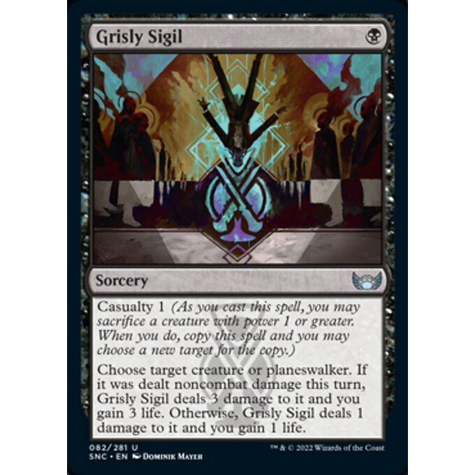 MTG Grisly Sigil (SNC) Streets of New Capenna | Shopee Philippines