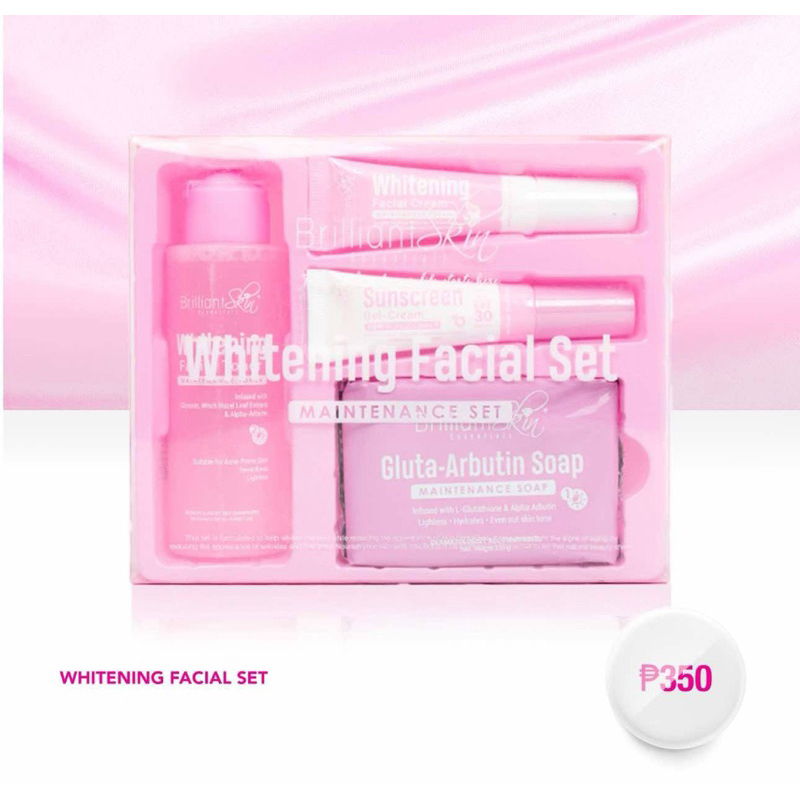 NEW!!!Brilliant Whitening Facial Set | Shopee Philippines