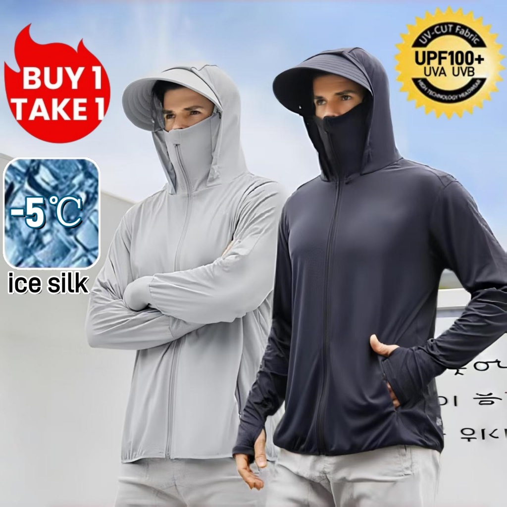 Sun Protection Jacket for men Sunscreen Clothing for women Anti-UV ice ...