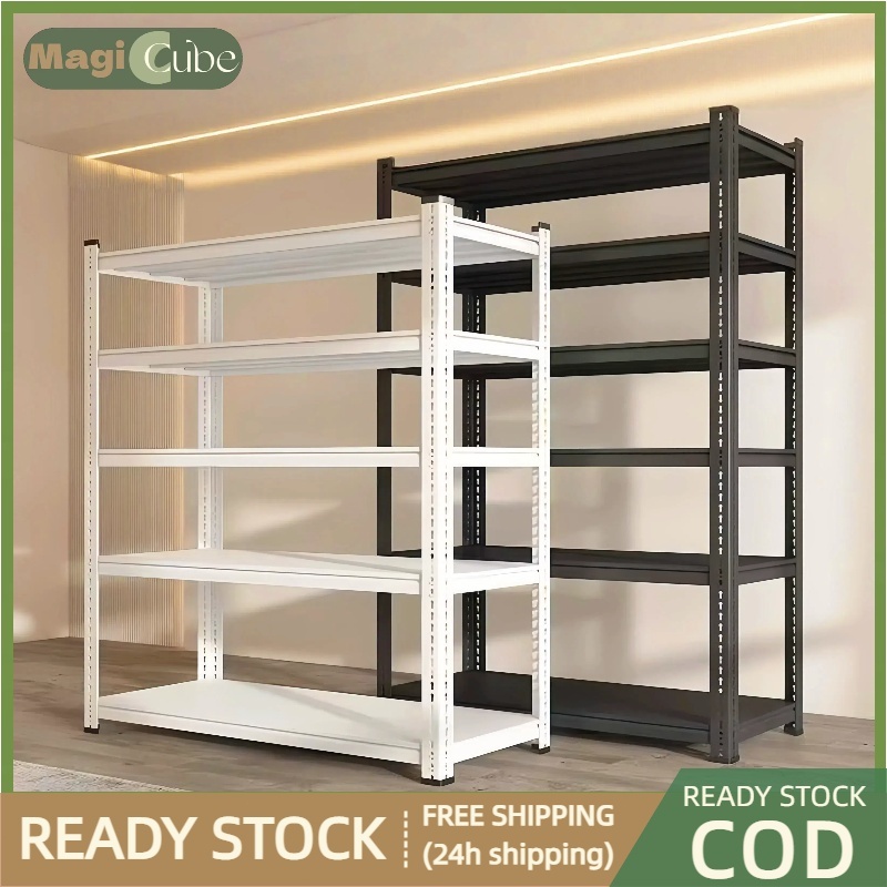 【100% Metal】6layer Metal Rack Steel Rack Goods Storage Shelf Heavy Duty ...