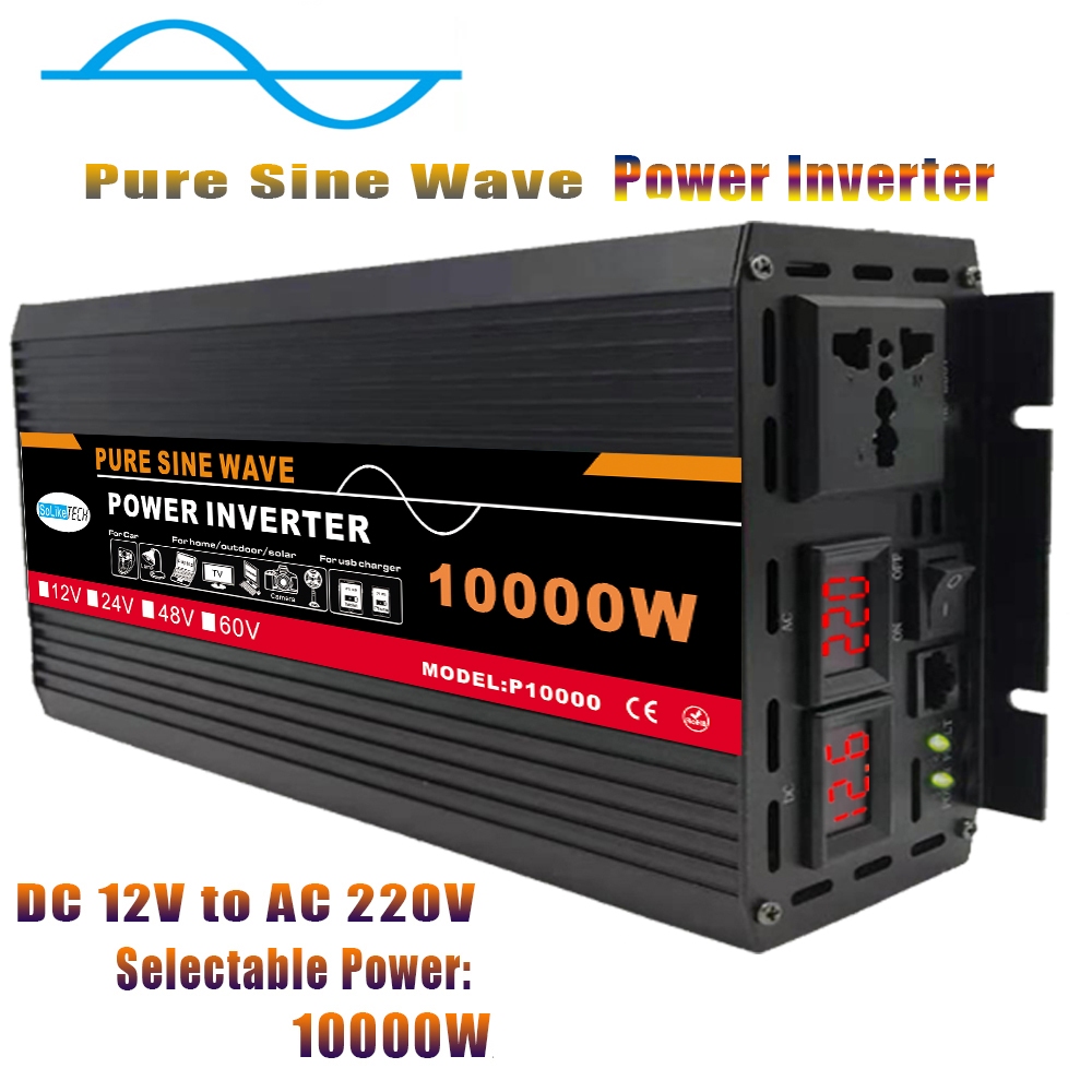 10000W 12/24 To 220V Pure Sine Wave Power Inverter /aircondition ...