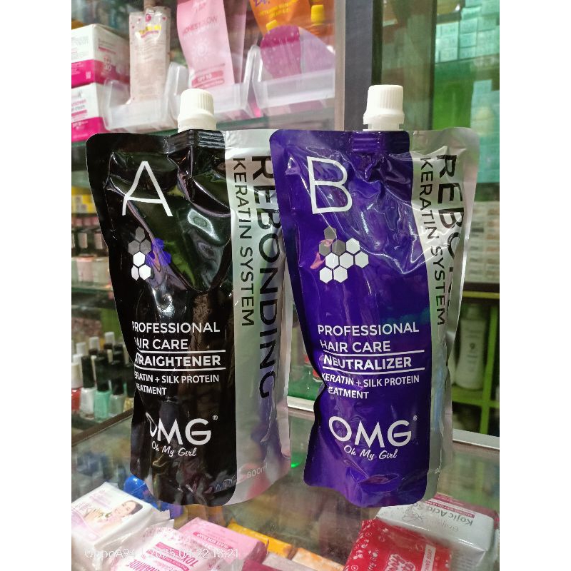 Omg Rebonding Keratin system set of A and B | Shopee Philippines