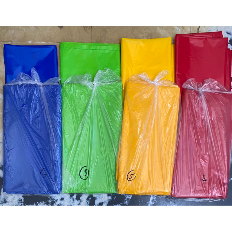 5 pcs (1 pack) 25x50 PE Colored plastic (Red, blue, green, yellow ...