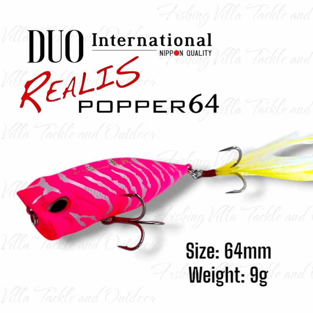 DUO International REALIS Popper 64 - High Quality Fishing Lure | Shopee ...