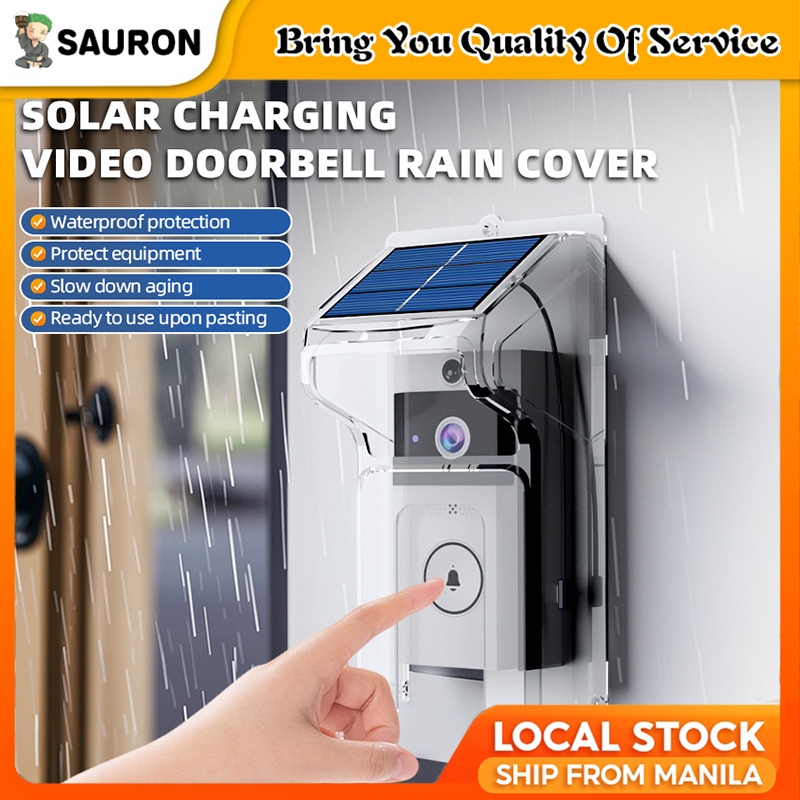 High Definition Wireless Camera Doorbell With Solar Charging Rain Cover ...