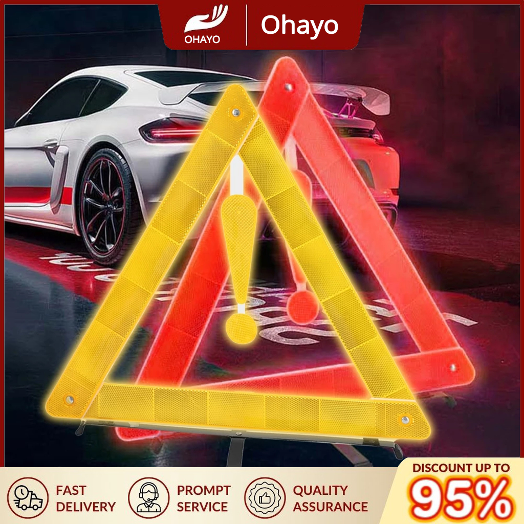 Emergency Early Warning Device Reflective Triangle Foldable for Road ...