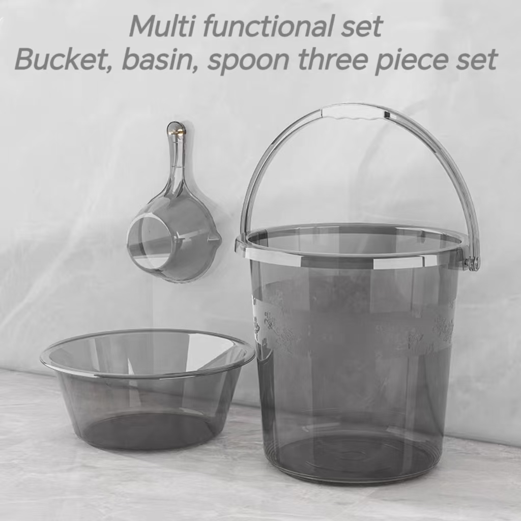 Large Capacity Thick Plastic Bucket Portable Multifunctional Basin ...