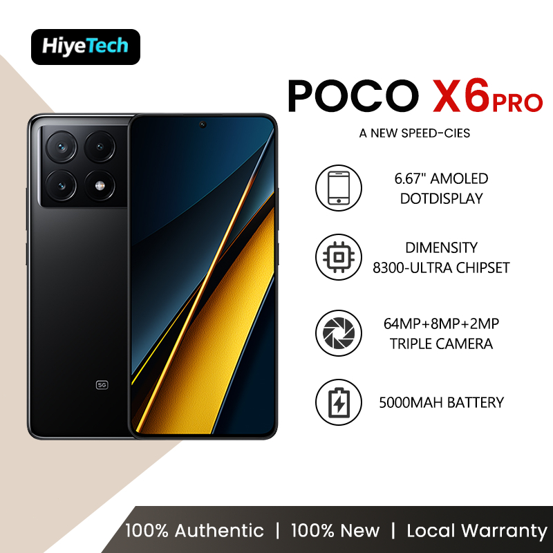 POCO X6 Pro 5g Smartphone 12G+512GB Flagship MediaTek Dimensity 8300 ...