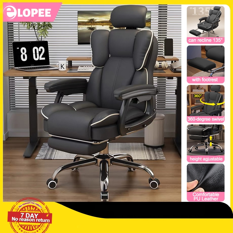 Leather Office Chair Boos Chair Ergonomic Office Executive Office Chair ...