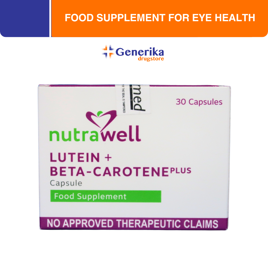Nutrawell Lutein + Beta-Carotene Capsules | Shopee Philippines