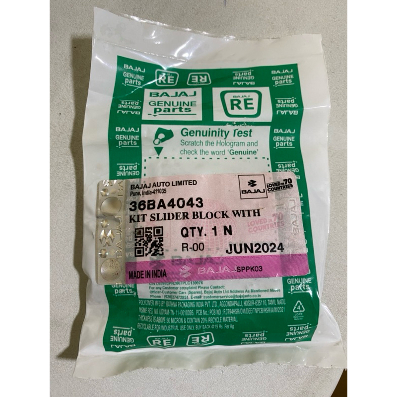 GENUINE KIT SLIDER BLOCK WITH PIN | Shopee Philippines