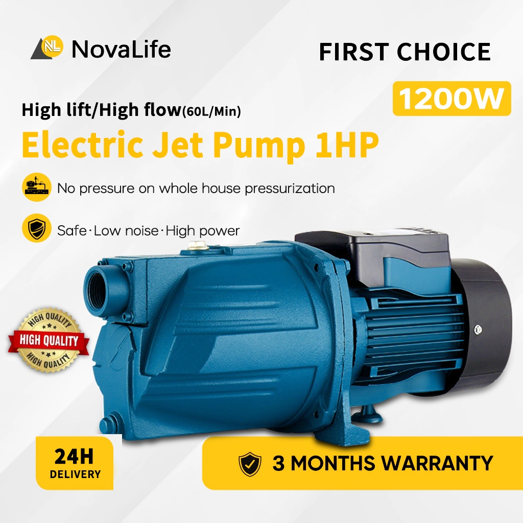 1200W/1HP Electric Jet Pump Water Pump Self Priming Jetmatic Heavy Duty Jet Booster Pump Motor ...