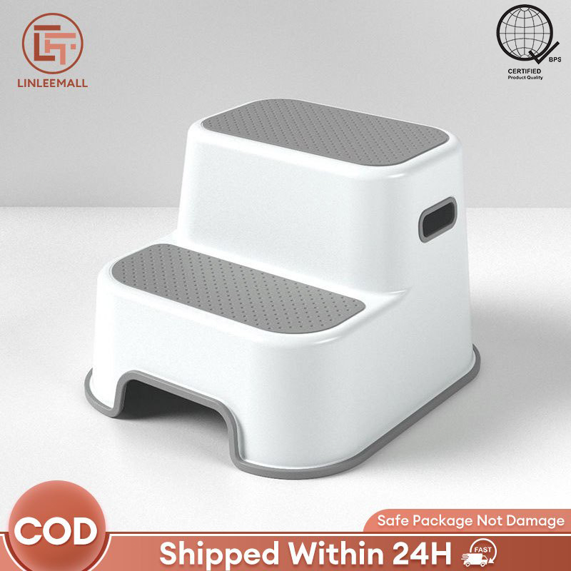 Kids Step chair baby Step Stool Toilet Bathroom Non-Slip Stool Portable ...